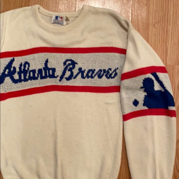 Sweaters | Vintage Atlanta Braves Knit Sweater | Poshmark